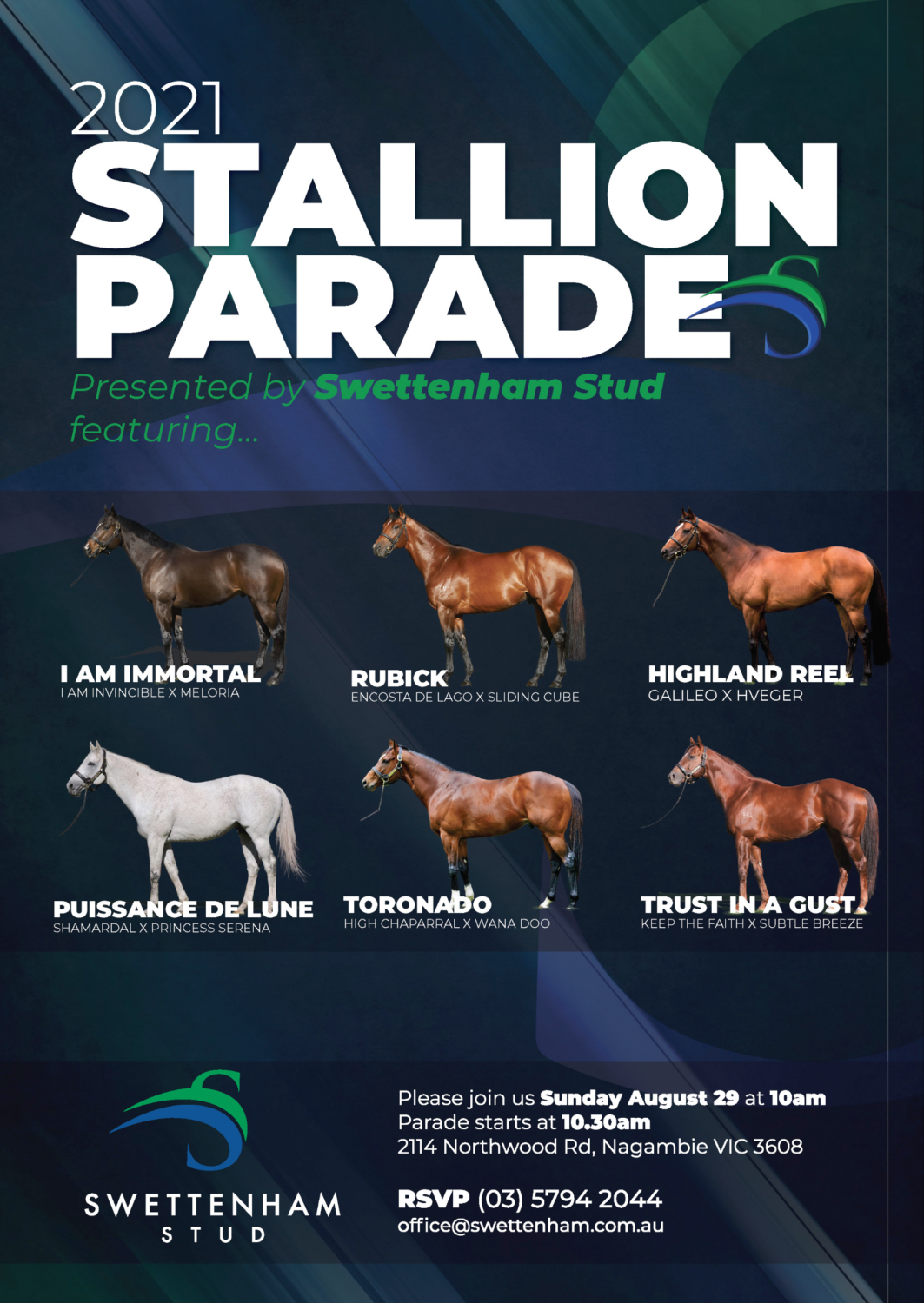 2021 Stallion Parade - Swettenham Stud